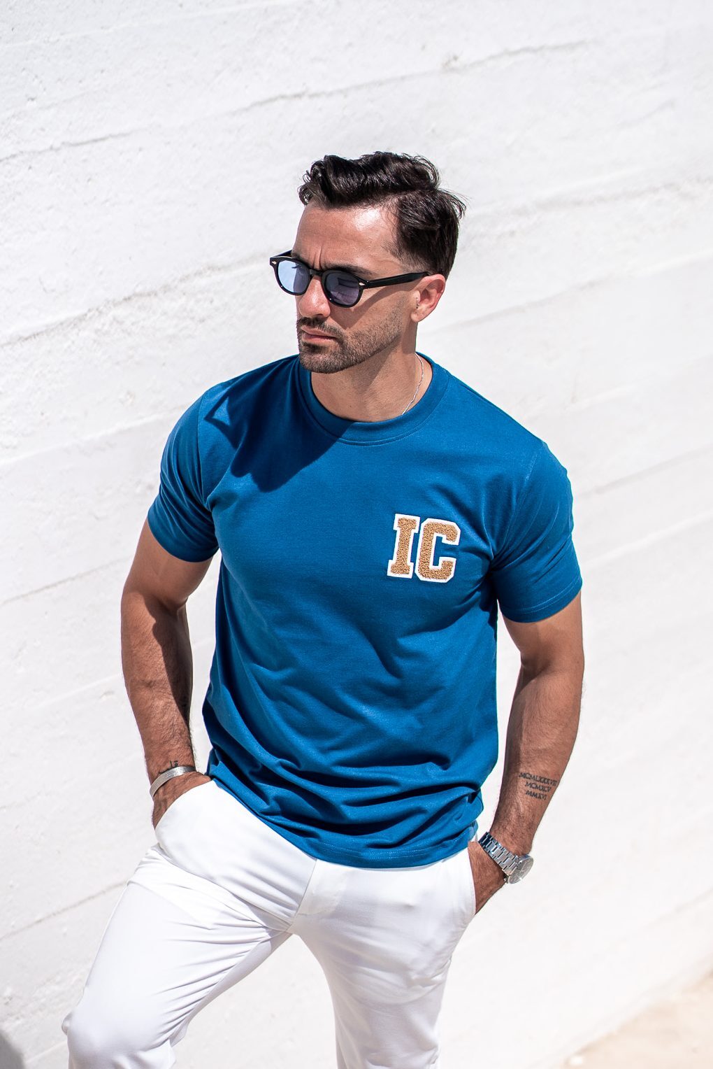 T-SHIRT COLLEGE IC AZUL - IC Wear